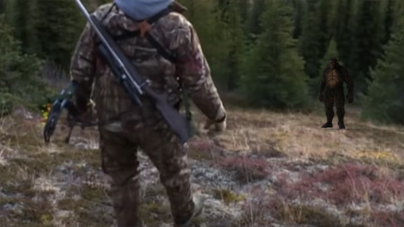 Man bags a moose after Bigfoot sighting